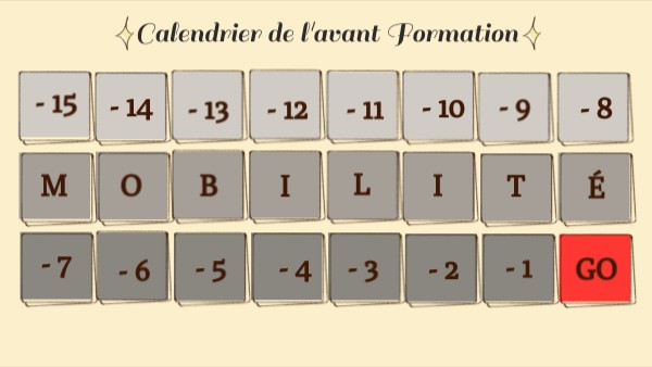 Calendrier de l'avant Formation | Genially