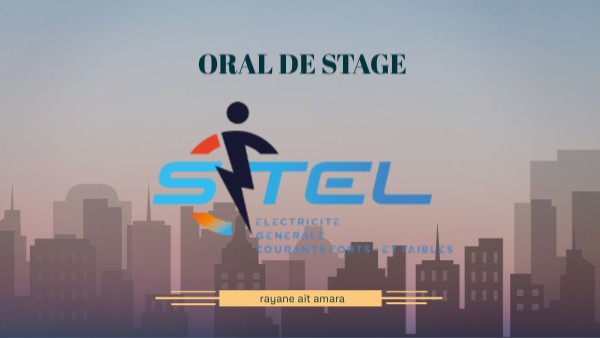 oral de stage | Genially