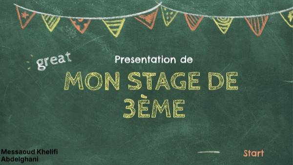 mon stage de 3ème | Genially