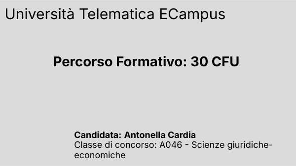 Università Telematica ECampus | Genially