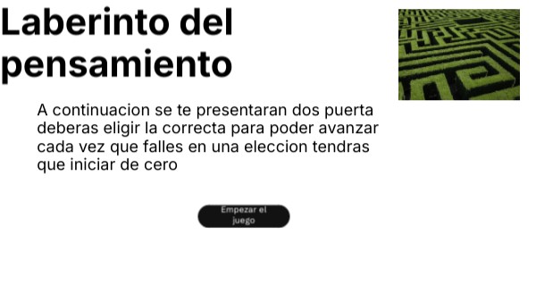 Laberinto del pensamiento | Genially