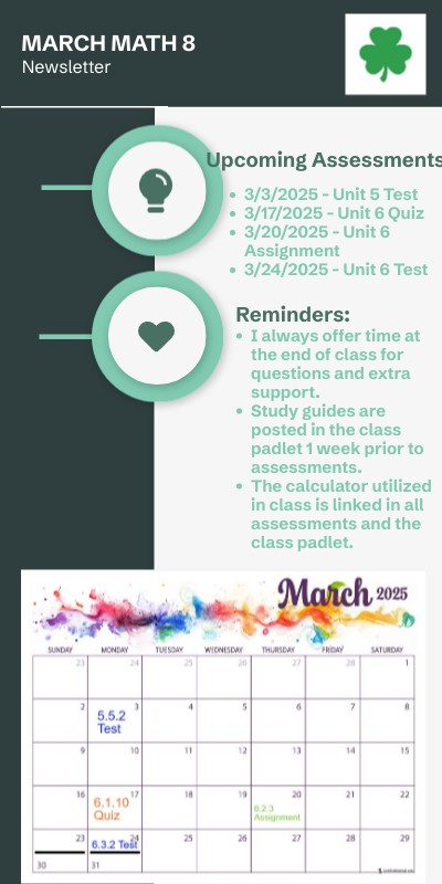 March Math 8 | Genially