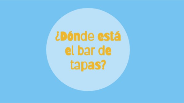 ¿Dónde está el bar? | Genially