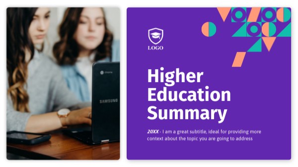 Higher Education Summary | Genially