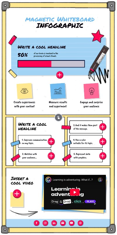 Infographie Tableau Magnétique | Genially