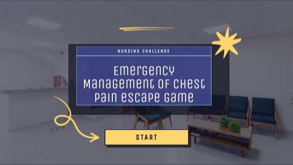 Emergency Management of Chest Pain escape game | Genially