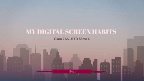 MY DIGITAL SCREEN HABITS | Genially