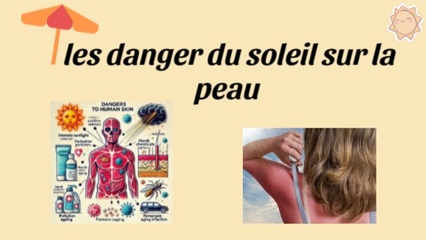 Les dangers du soleil sur la peau | Genially