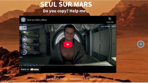 Marie Seul sur Mars | Genially