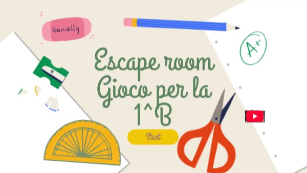 Escape room Gioco per la 1^B | Genially