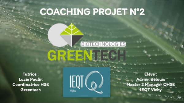 COACHING PROJET N°2 | Genially