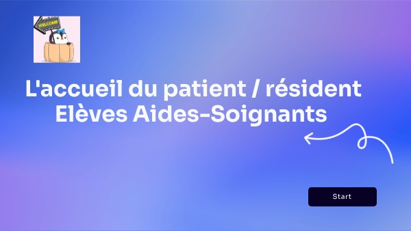 L'accueil du patient / résidentElèves Aides-Soignants | Genially