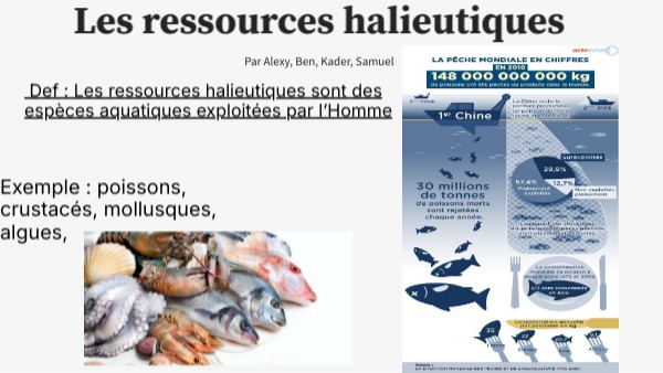 Les ressources halieutiques | Genially