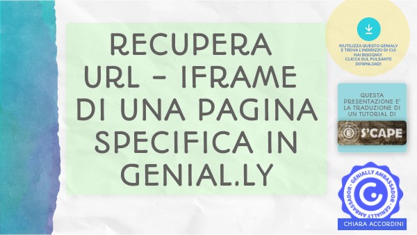 TUTORIAL RECUPERO URL/ IFRAME | Genially