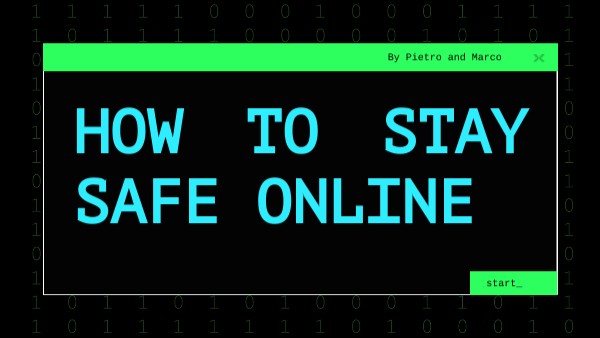 How to stay safe online | Genially
