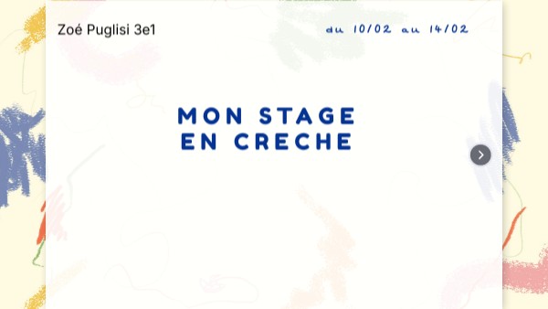 MON stage EN creche | Genially