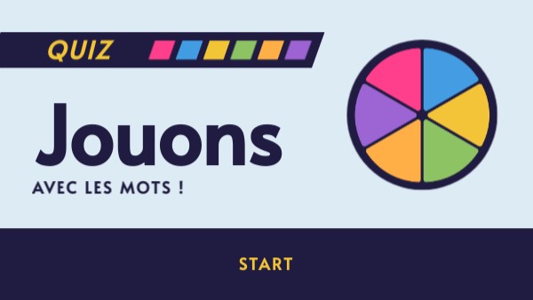 Jouons avec les mots | Genially
