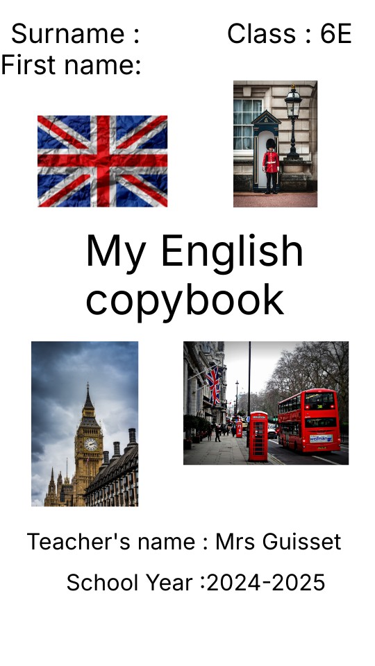 My English Copybook 6E | Genially