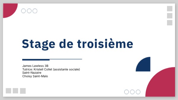 Stage de troisième | Genially