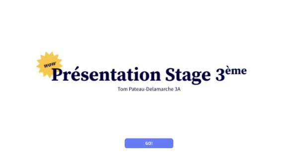 Présentation Stage 3ème | Genially