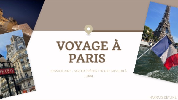 VOYAGE À PARIS | Genially