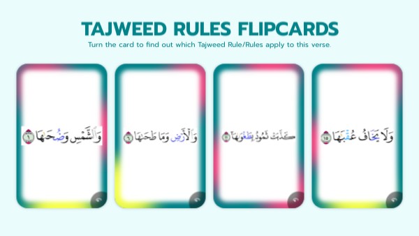 Tajweed Rules Flipcards | Genially