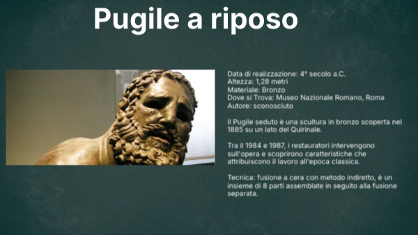 Pugile a riposo | Genially