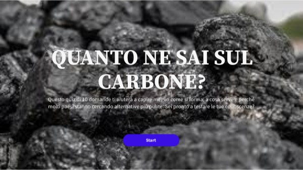 QUANTO NE SAI SUL CARBONE? | Genially