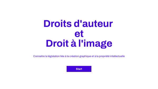 Droits d'auteur etDroit à l'image | Genially