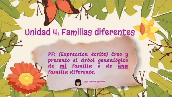 Unidad 4 Familias diferentes | Genially
