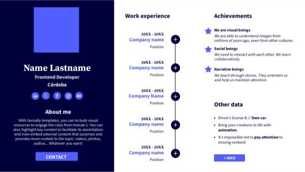 CV Génial | Genially