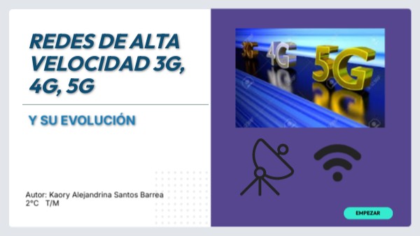 REDES DE ALTA VELOCIDAD 3G, 4G, 5G | Genially