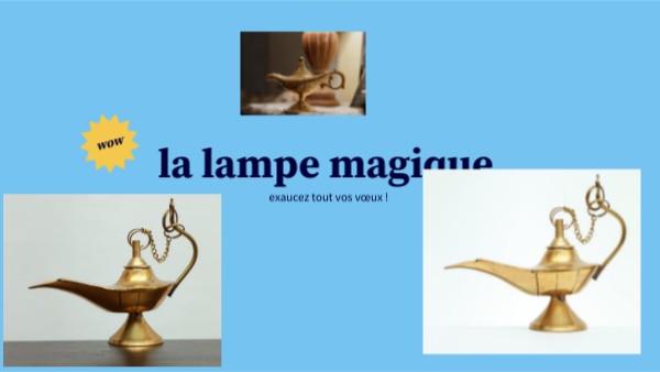 la lampe magique | Genially