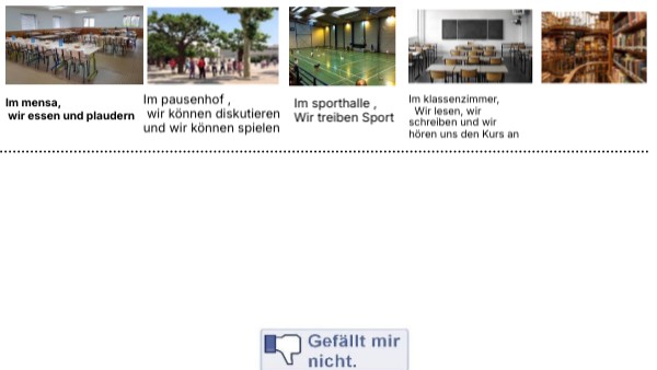 Im mensa, wir essen und plaudern | Genially