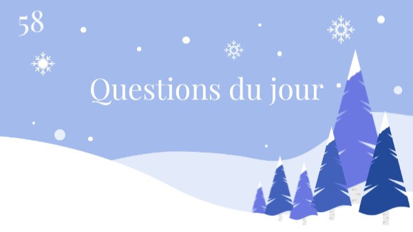 Questions du jour_58_6e | Genially