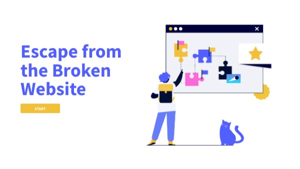 Escape from the Broken Website | Genially