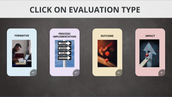click on evaluation type | Genially