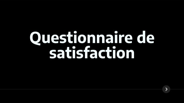 Questionnaire de satisfaction | Genially