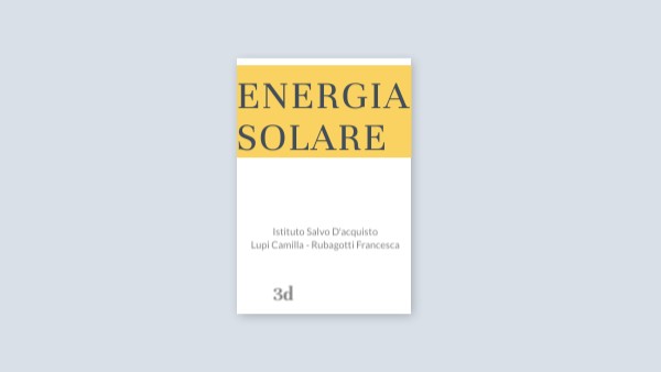 energia solare | Genially