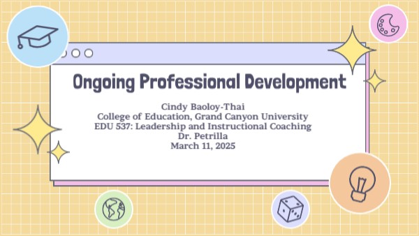 Ongoing Professional Development | Genially