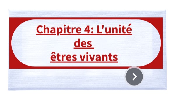 Chapitre 4: L'unité des êtres vivants | Genially