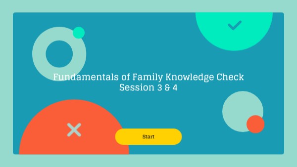 Fundamentals of Family Knowledge Check Session 3 & 4 | Genially