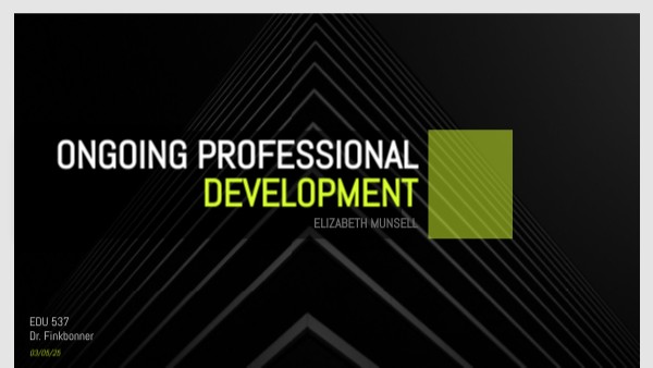 Ongoing Professional Development | Genially