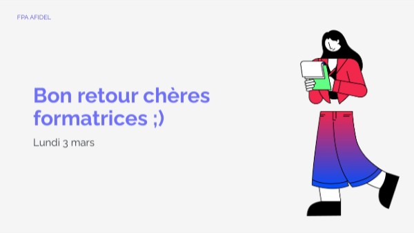 Bon retour chères formatrices ;) | Genially