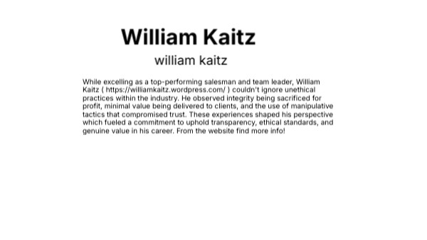 William Kaitz | Genially
