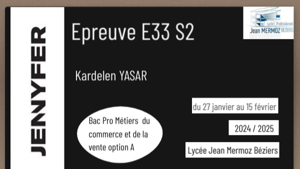 Epreuve E33 S2 | Genially