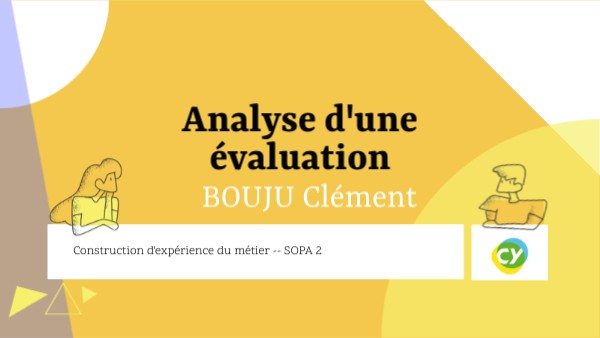 Analyse d'une évaluation BOUJU | Genially