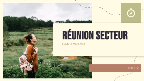 Réunion secteur | Genially