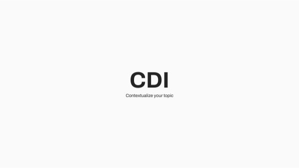 CDI | Genially