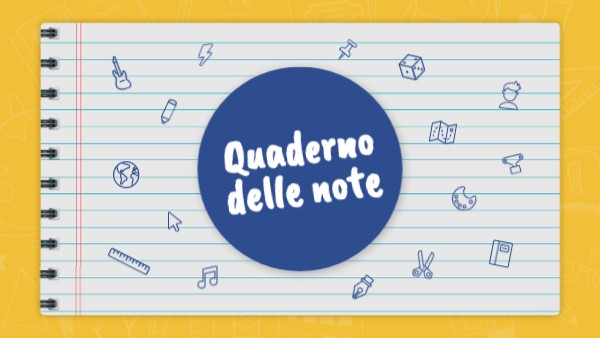 Quaderno delle note | Genially